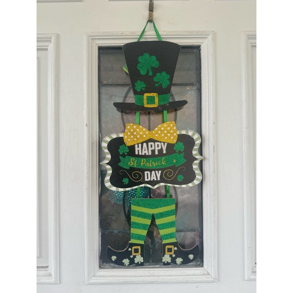 Nobrand | Wall Decor | Happy Saint Patricks Day Glitter Wood Hanging ...